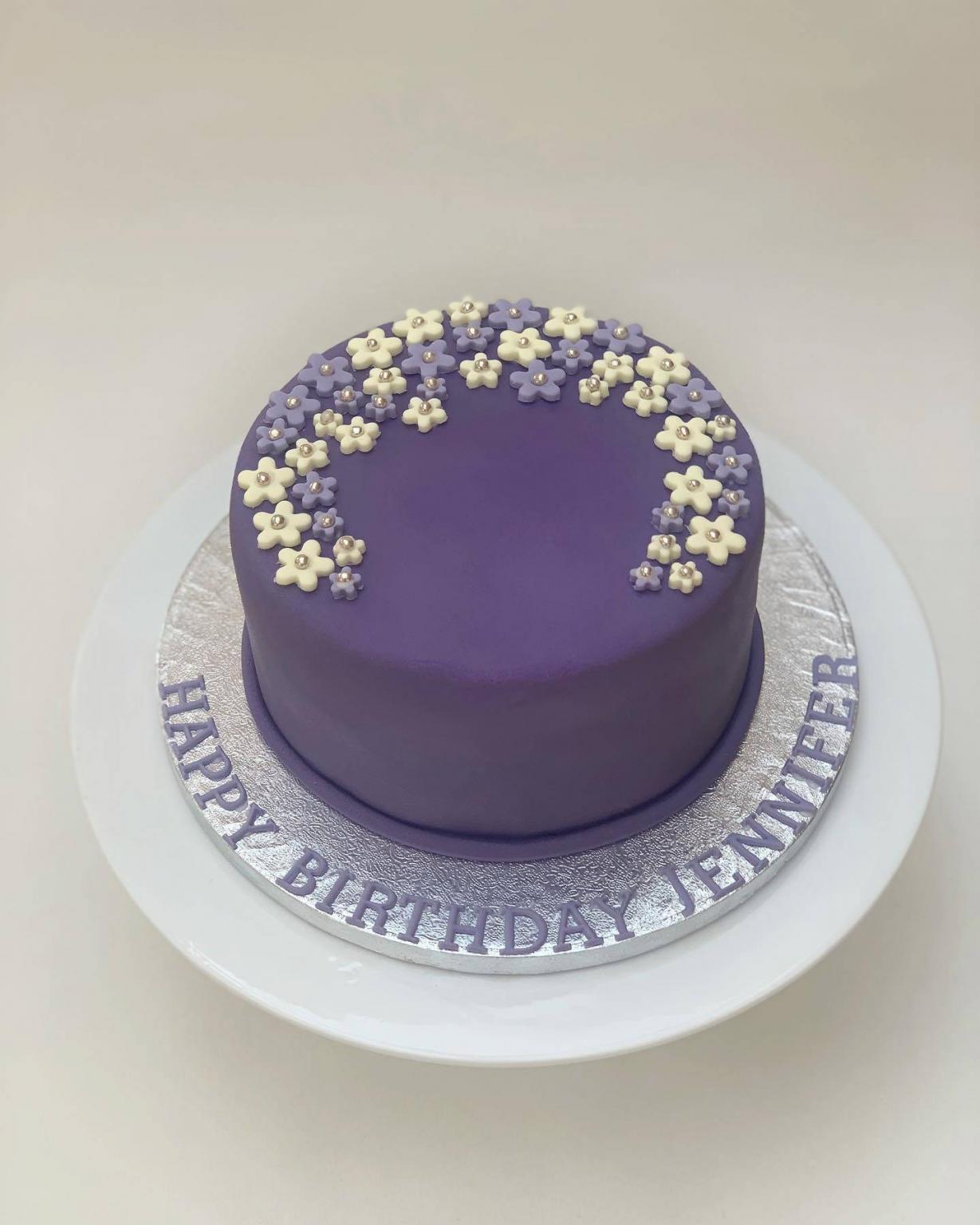 Purple Flowers - C for Cakes | Simple Design for You